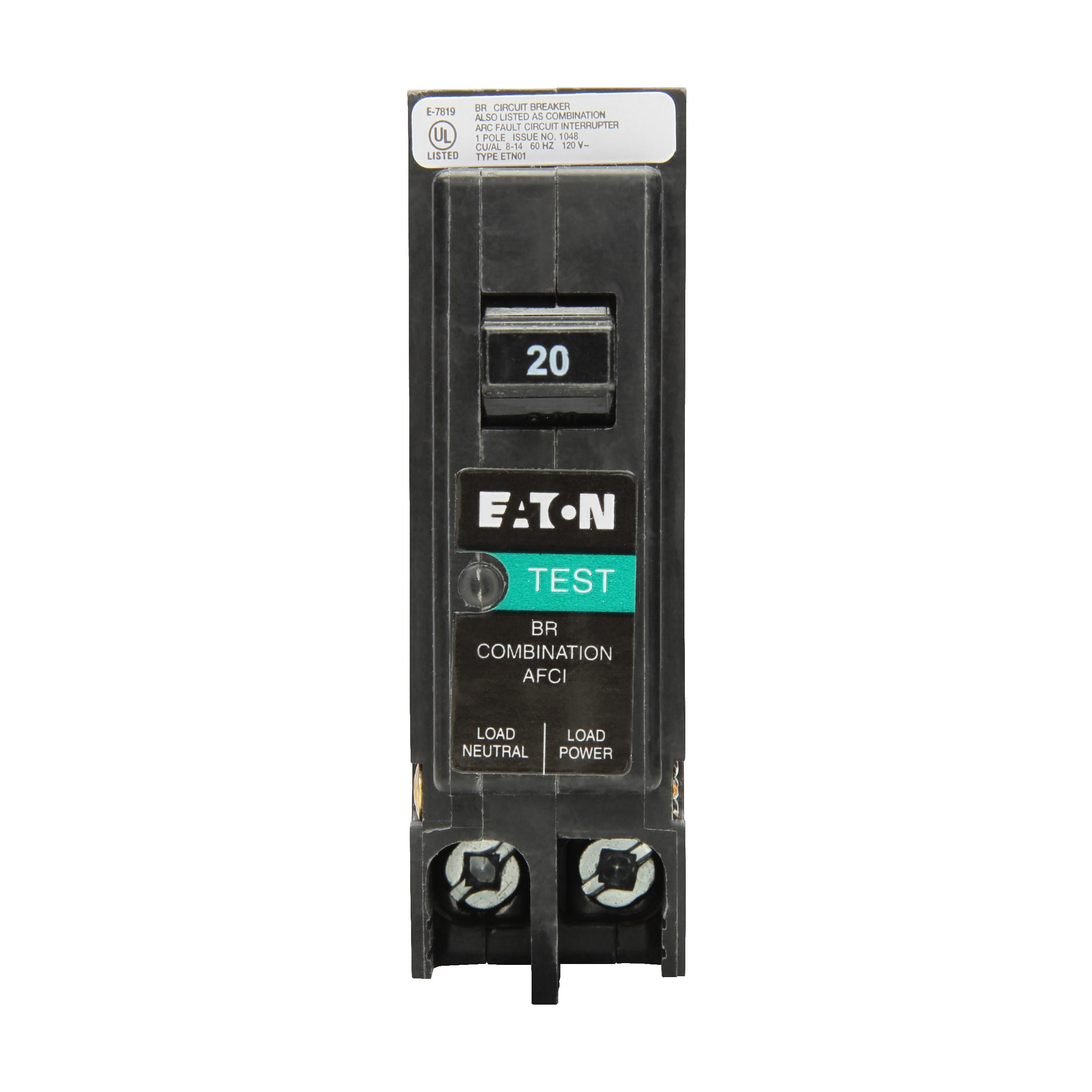 BRP115AFC | Eaton 15 Amp Single Pole Arc Fault (AFCI) Circuit Breaker ...