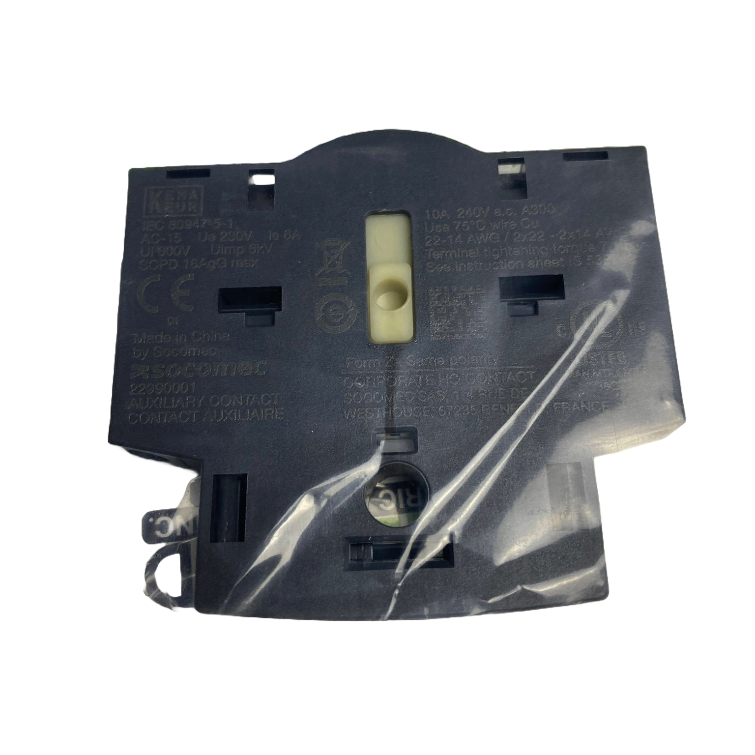 Hubbell MDAC2 Auxiliary Contact, NO/NC, Screw Mount – Green Bird ...