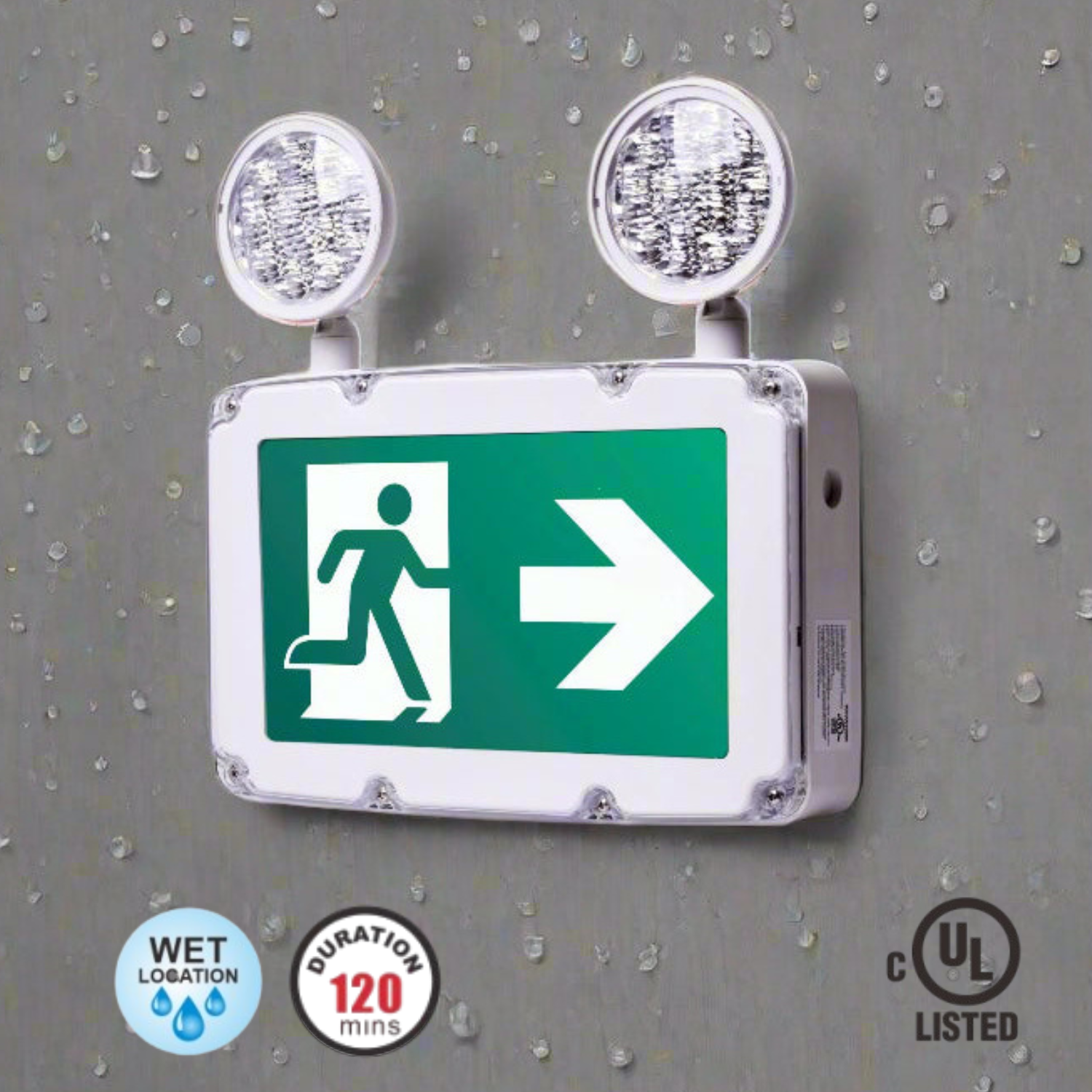 Nexleds NX-EMRMCUWP Waterproof LED Emergency Light Combo – Green Bird ...