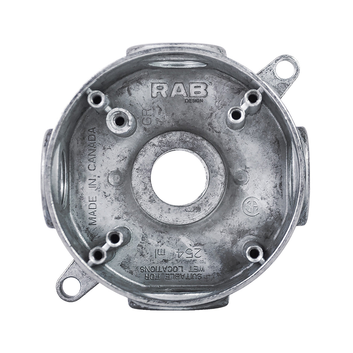 3/4DVXJ/C | RAB Design Ceiling Weatherproof Outlet Box, 3/4" – Green ...